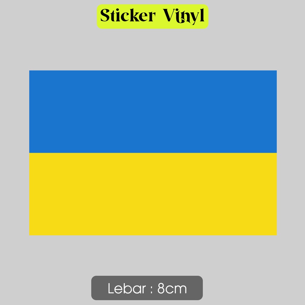 Ukraine Sticker Vinyl Sticker World Country Flag Motif Waterproof ...