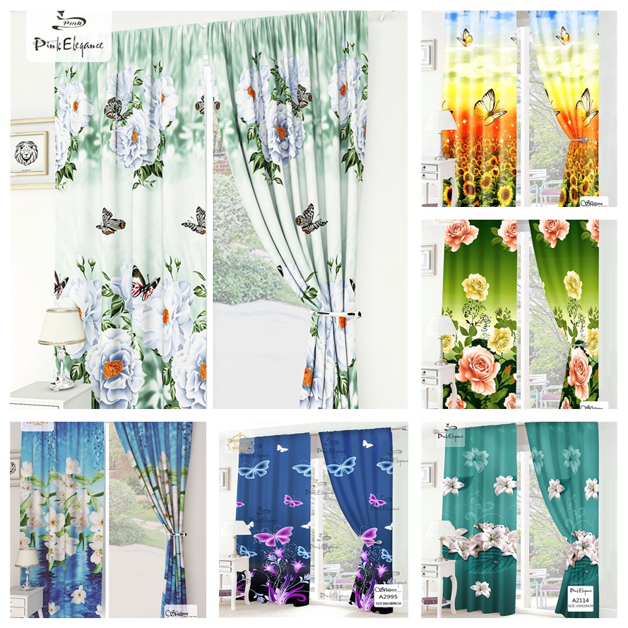 Thin Curtain 2 Meters Door Room Divider No Need To Penetrate The Wall ...