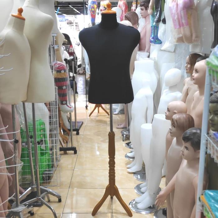 HITAM KAYU Ready Dm Male Black Mannequin Statue+Wooden Legs (1Set ...