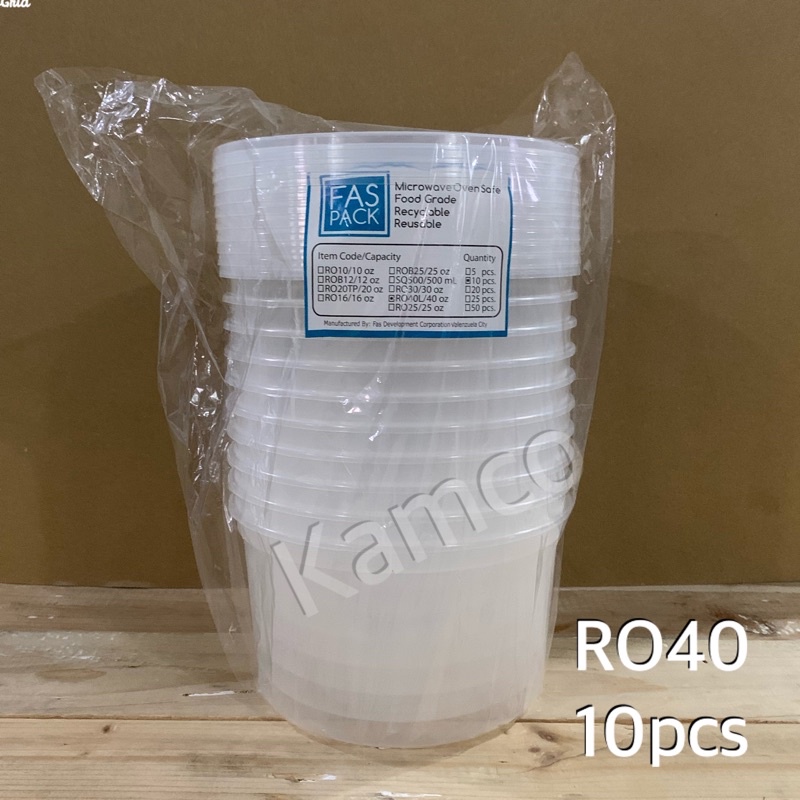 Microwavable Container RO-40 (10's) | Shopee Singapore