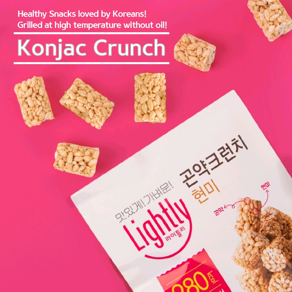 Konjac Brown Rice Crunch Diet Snack Low Carlorie Food (70g) | Shopee ...