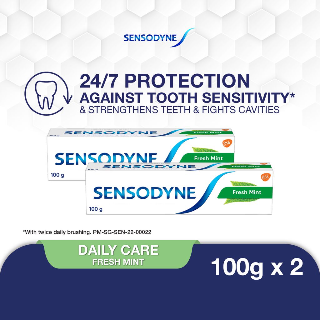 SENSODYNE Toothpaste Daily Care 100g [Twin pack] | Shopee Singapore
