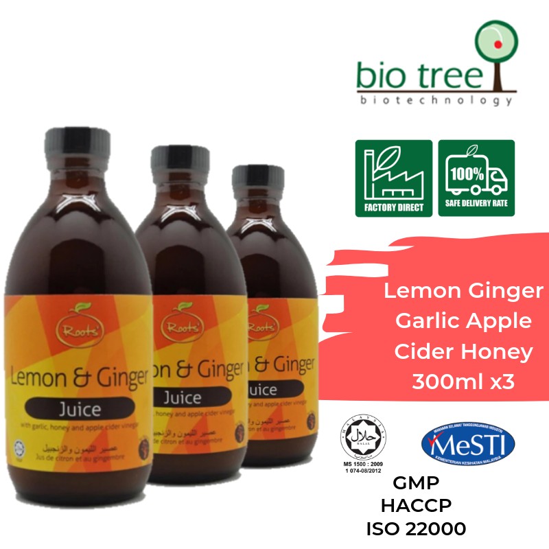 LEMON & GINGER JUICE TRIPLE COMBO 330g x 3 bottles | Shopee Singapore