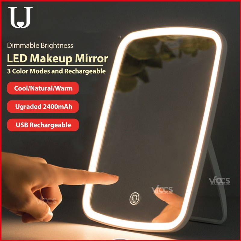 Jordan & Judy Cosmetic LED Makeup Table Mirror with Light Adjustable 3 ...