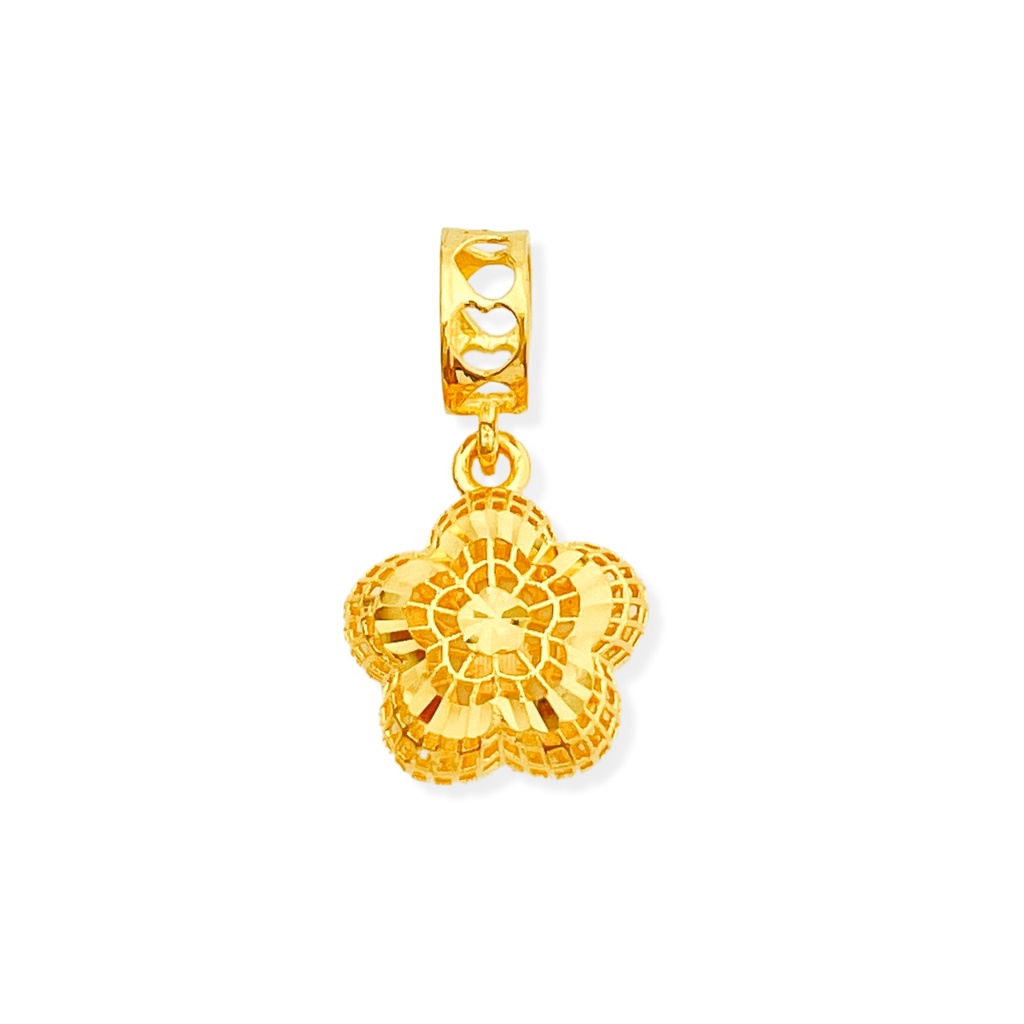 Top Cash Jewellery 916 Gold Flower Charm | Shopee Singapore