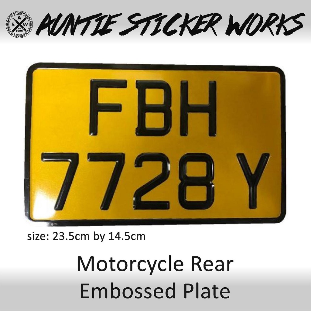 Motorcycle License Plate Number | Shopee Singapore