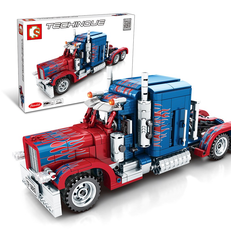Sembo Block Techinque Petorblt Optimus Prime Truck Back Pull Force ...