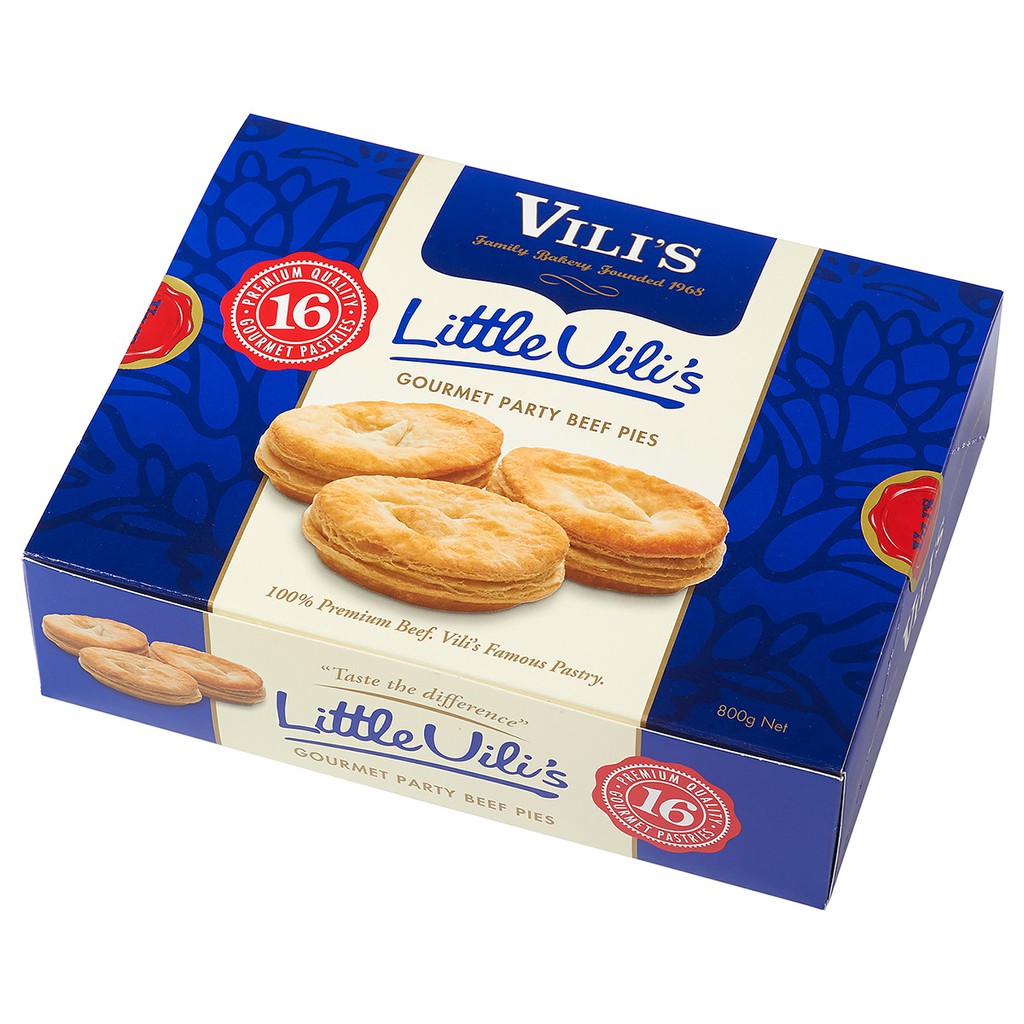 Frozen Pastry - Vili's Beef Pie Pack (16x50g) | Shopee Singapore