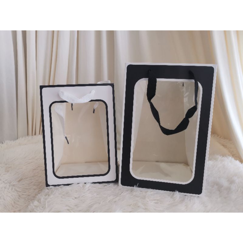 QUALITY PVC TRANSPARENT PAPER BAG BEG KERTAS JENIH | Shopee Singapore
