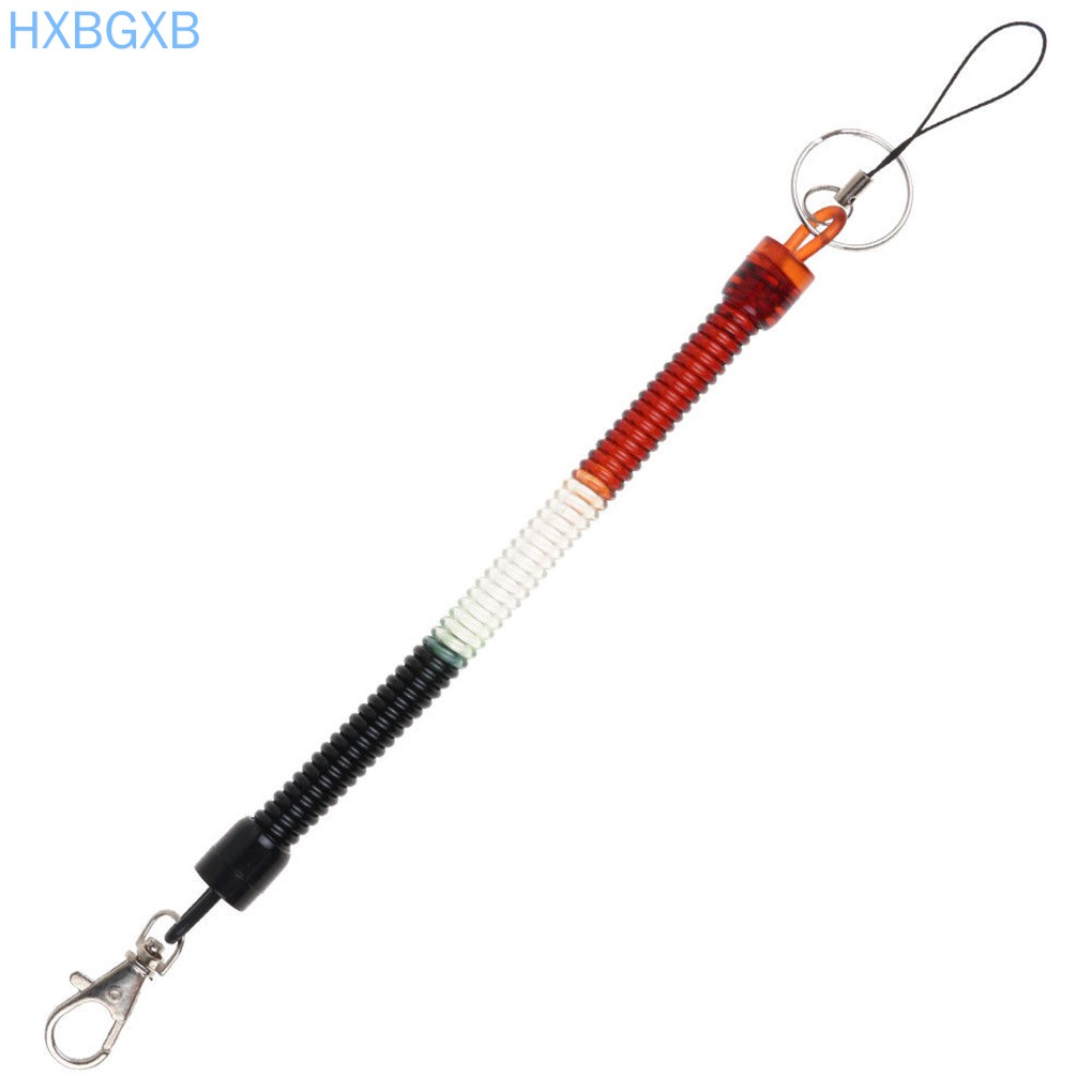 【HXBG】 Wallet Phone Elastic Spring Coiled Plastic Key Chain Clip Key ...