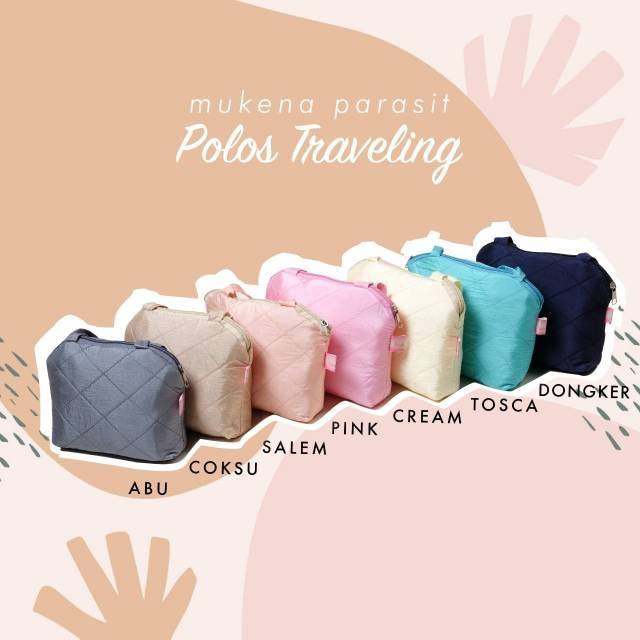 Mukena Telekung Rukuh Plain Parasite Premium Jumbo Traveling Adult ...