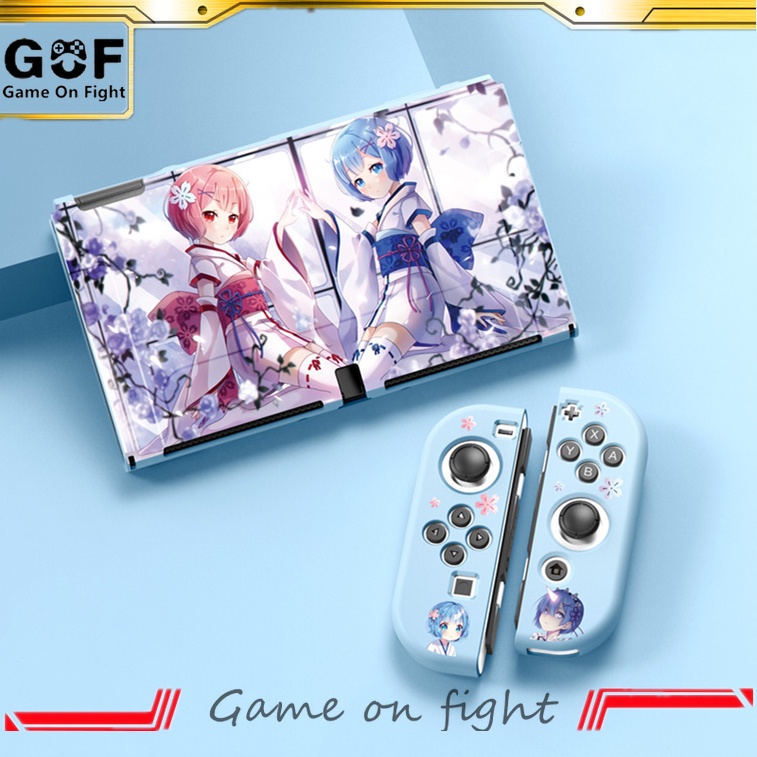 Nintendo Switch OLED Frosted Protective Case NS OLED split TPU Color Case Naruto One Piece ...