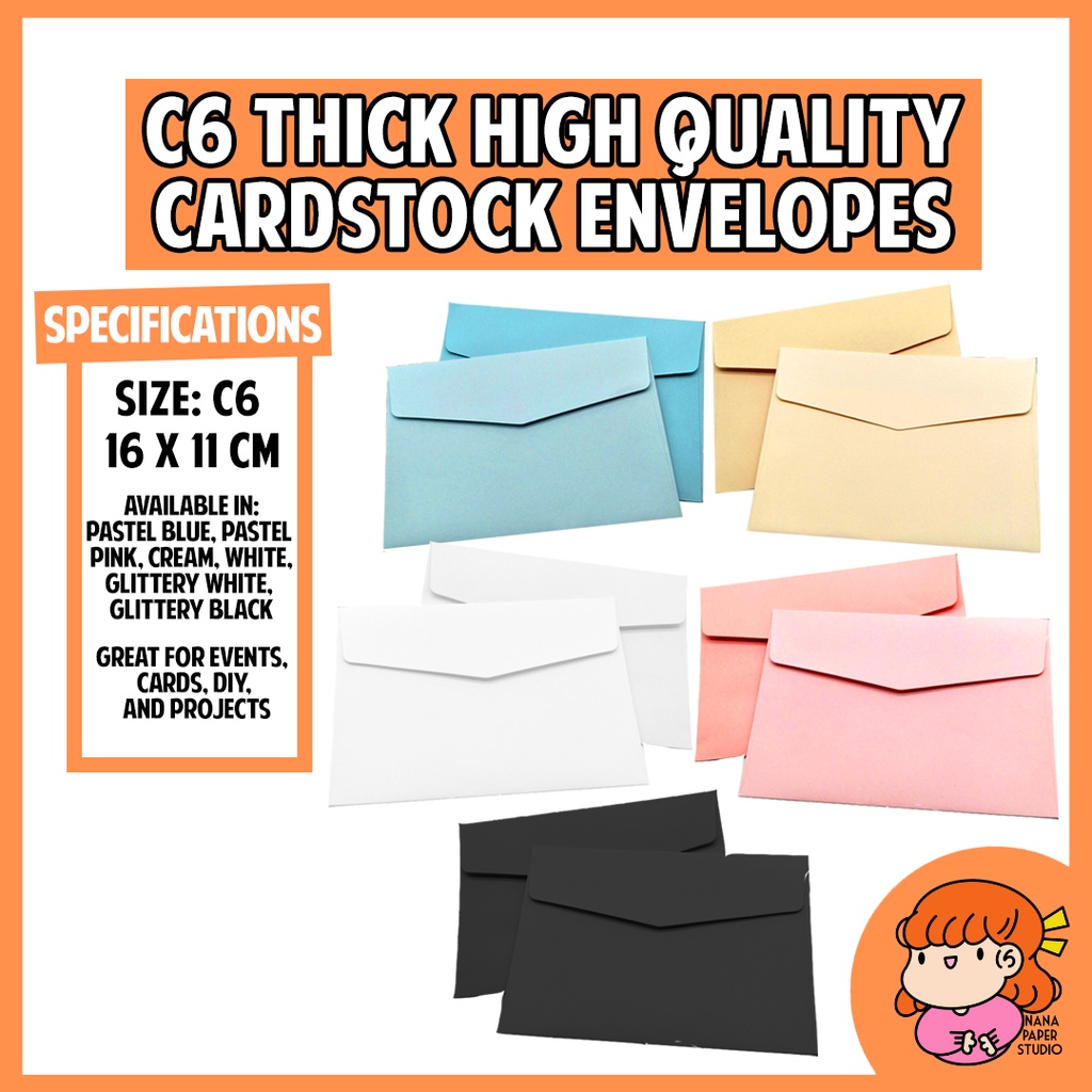 🇸🇬 C6 Thick High Quality Cardstock Envelopes | Shopee Singapore