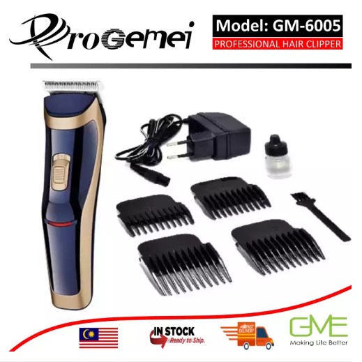Geemy GM 6005 Professional Hair Clipper Rechargeable Hair Trimmer Men ...