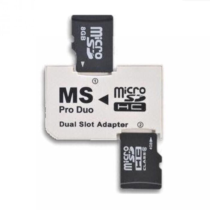 Memory card pro duo photofast dual adapter micro SD PSP fat slim 3006 ...