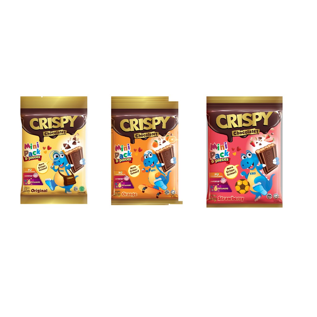 Crispy chocolate bar 11G (6s family pack)(1s) | Shopee Singapore
