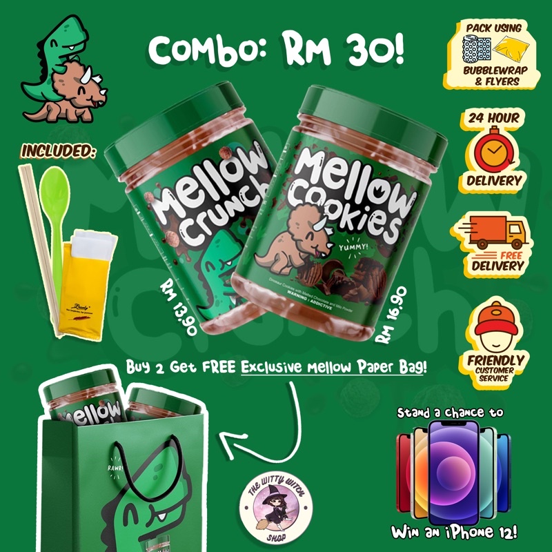 Mellow Cookies Mellow Crunch Mellow Combo Chocojar Milo Viral Sedap ...