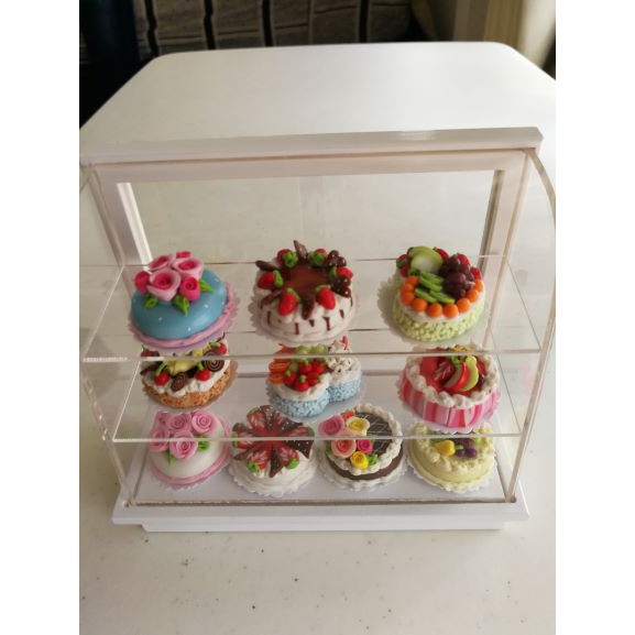 The Bakery Display Cabinet Model Is A Toy With 10-Cube Simulation Cake ...