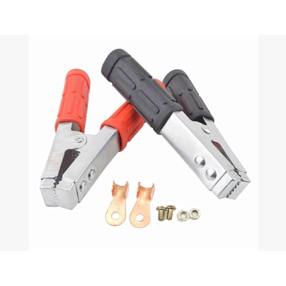 2PCS 400Amp 600Amp Black Red Insulated Car Battery Clip Earth Clamp ...