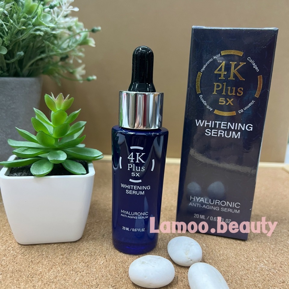 Serum 4K Plus 5X Whitening Real Product 1 (Size 20 ml) | Shopee Singapore