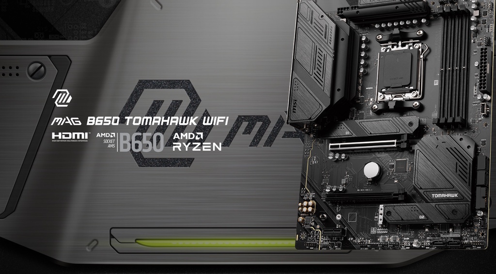 MSI MAG B650 TOMAHAWK WIFI DDR5 AMD B650 ATX Wi-Fi 6E AM5 B650 ...