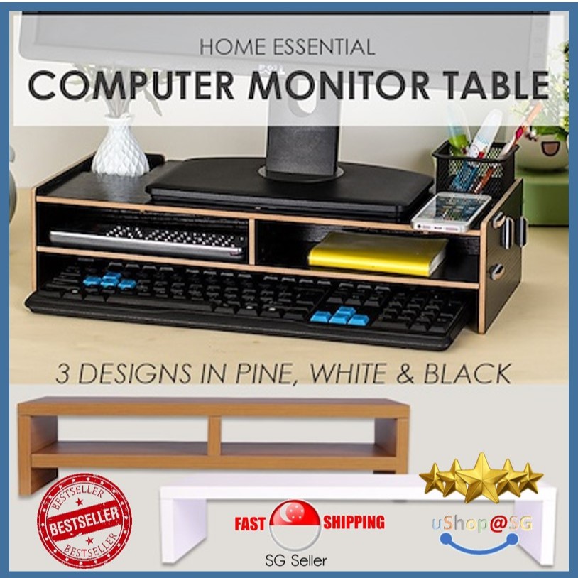 Light Weight Computer Monitor Stand for Table | Shopee Singapore