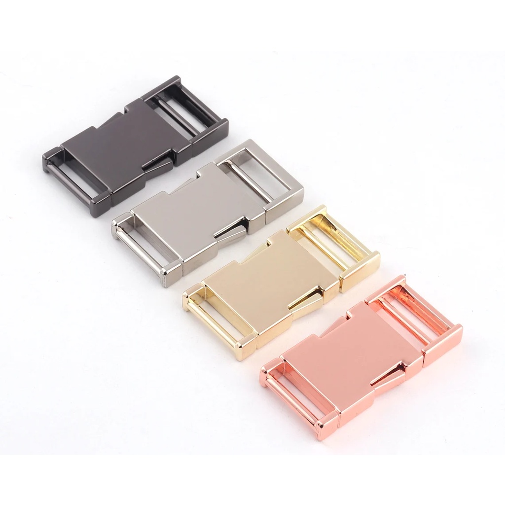 3/4"(20mm) gold metal Release Buckle adjuster Backpack buckles webbing ...