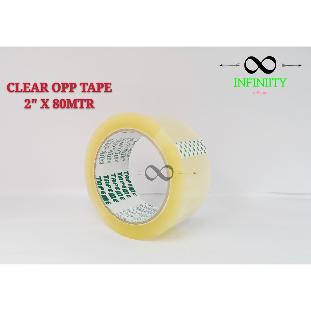 CLEAR OPP TAPE 2" X 80MTR (1 ROLL) | Shopee Singapore