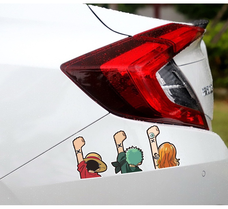 "One Piece" Luffy Reflective Sticker Roronoa Zoro Tony Tony Chopper ...