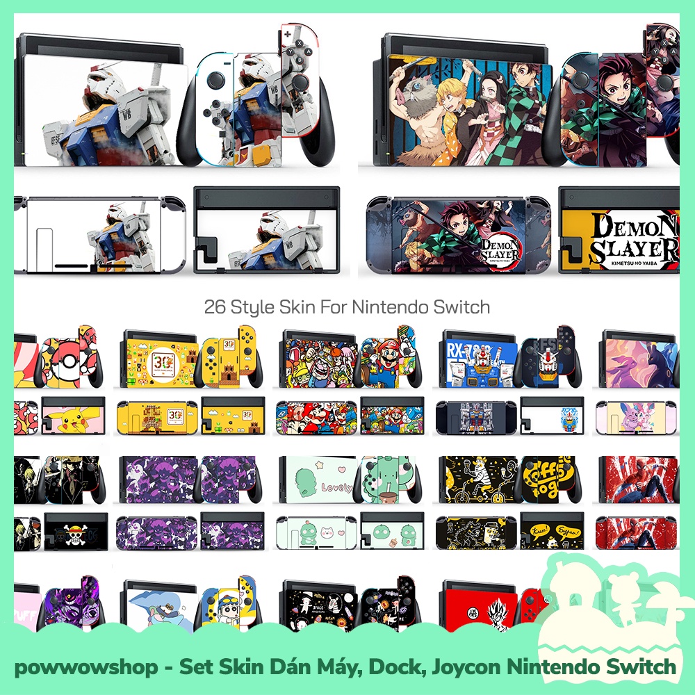 [Available In UK] V1/V2 26 Models Set Skin Decal Stickers for Nintendo ...