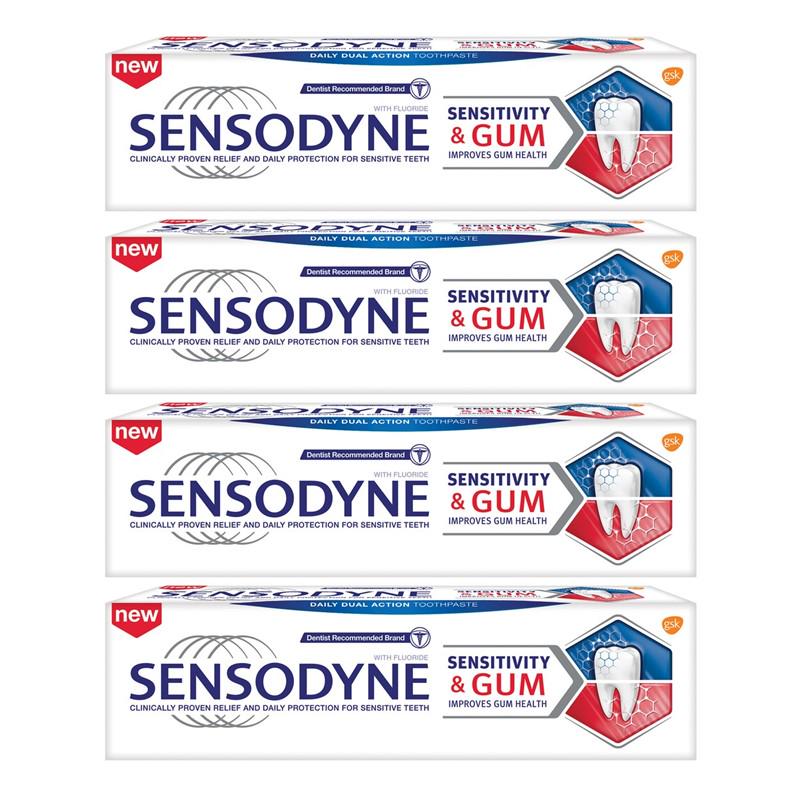 [Bundle of 4] SENSODYNE Sensitive Teeth Sensitivity and Gum, Original ...