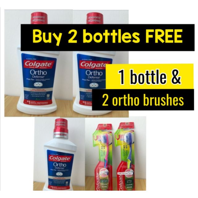Colgate Phos Flur Ortho Defense Anticavity Fluoride Rinse 16 oz bundle ...