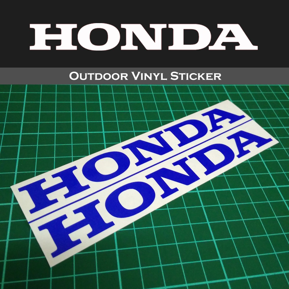 Honda logo vinyl sticker car motorcycle decal 2 pieces | Shopee Singapore