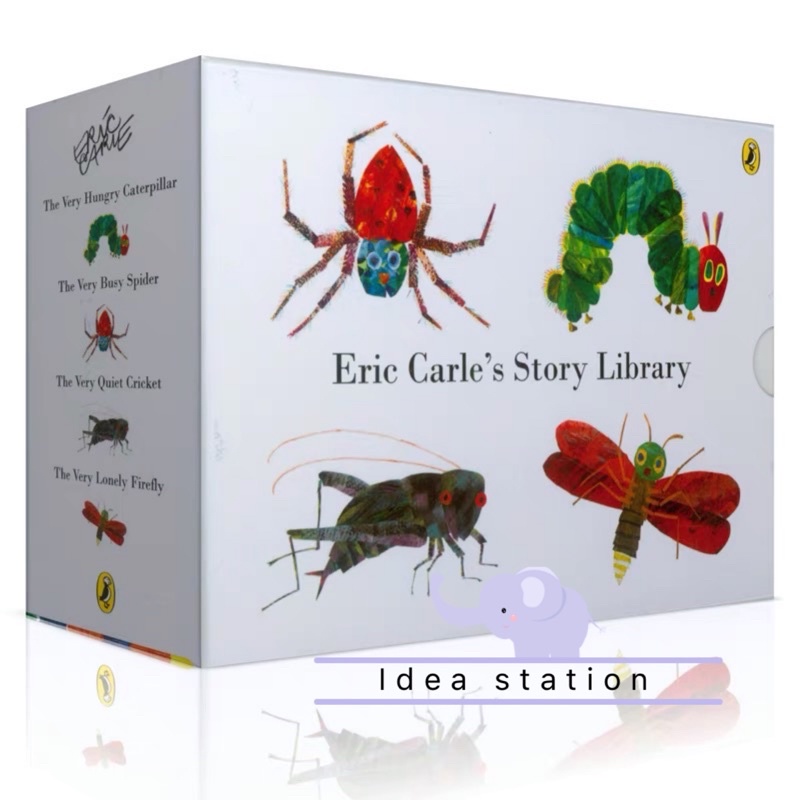 4 Book Set Eric Carle's Story Library Very Hungry Caterpillar | Shopee ...