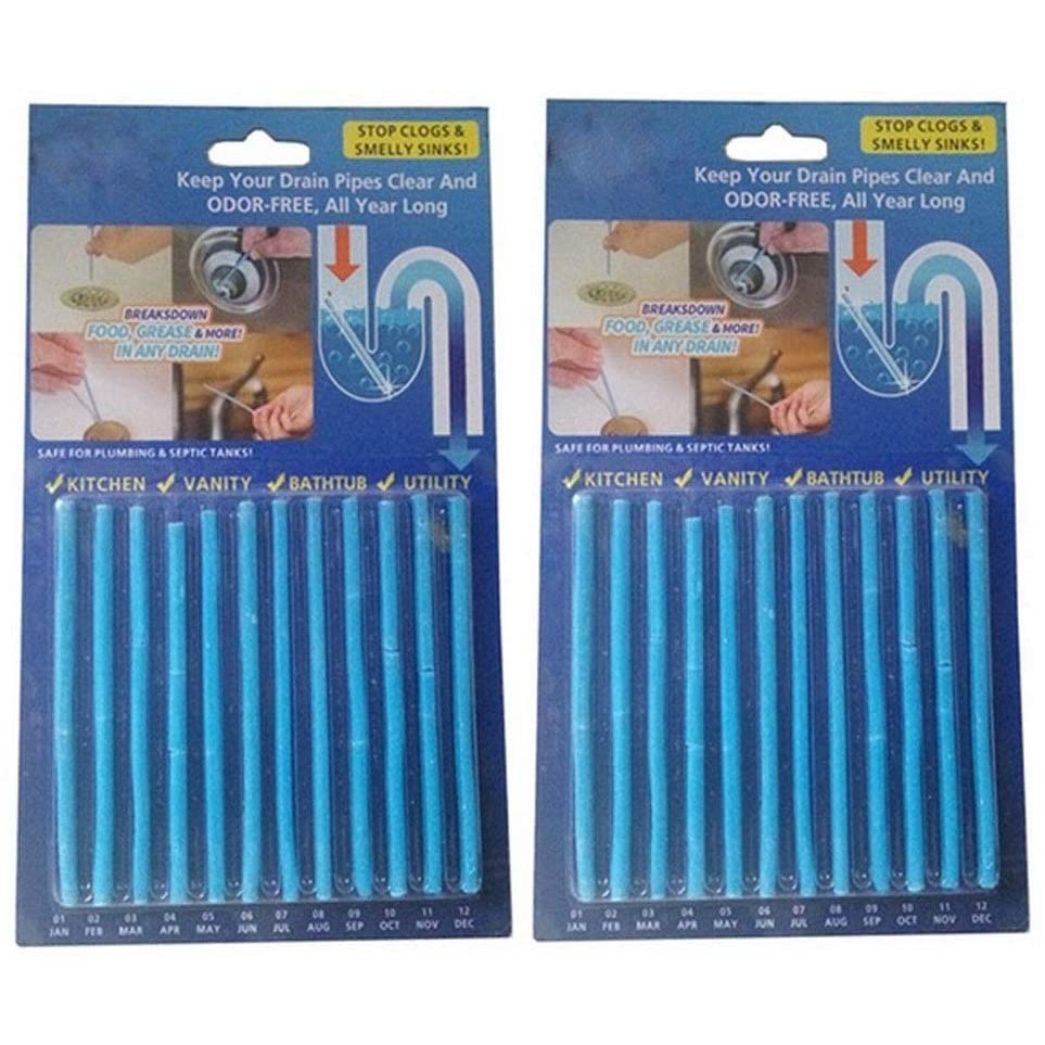 Sani Sticks Drain Cleaner & Deodorant Stain Sticks Deodorant Sewer ...