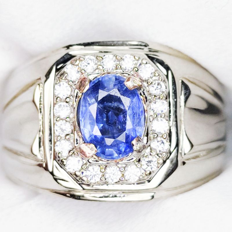 Sri Lanka Original NATURAL CEYLON BLUE Sapphire Ring Stone Ready To Use ...