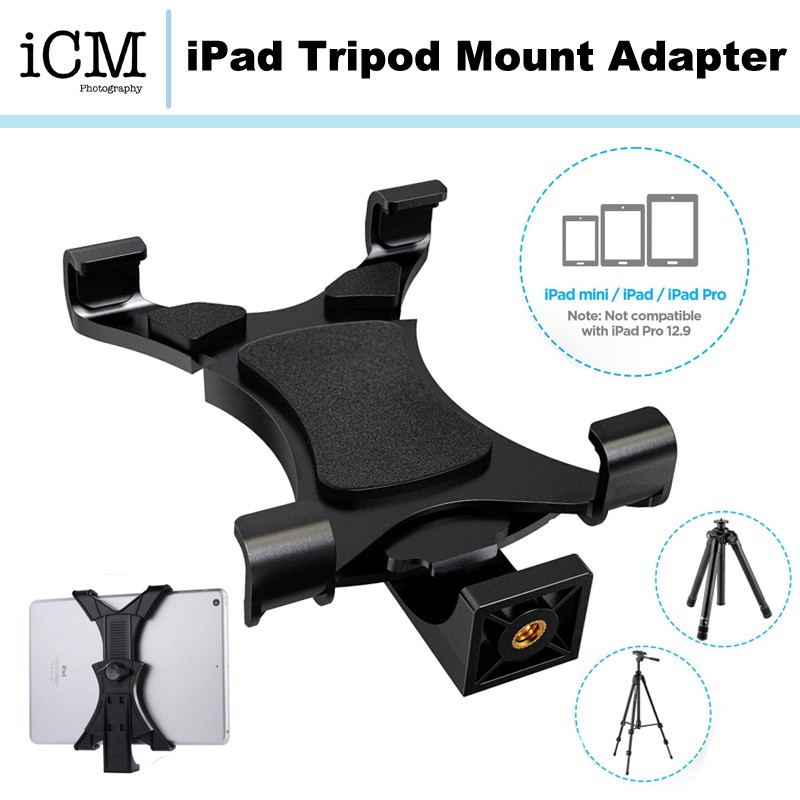 Tablet Tripod Mount Bracket Holder Universal Adapter Clamp Holder ...