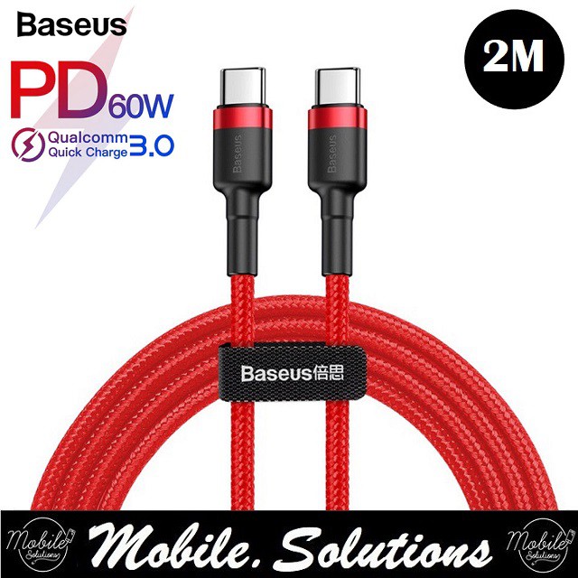 Baseus Cafule Type C to Type C PD2.0 Cable 2 Meters (Authentic ...