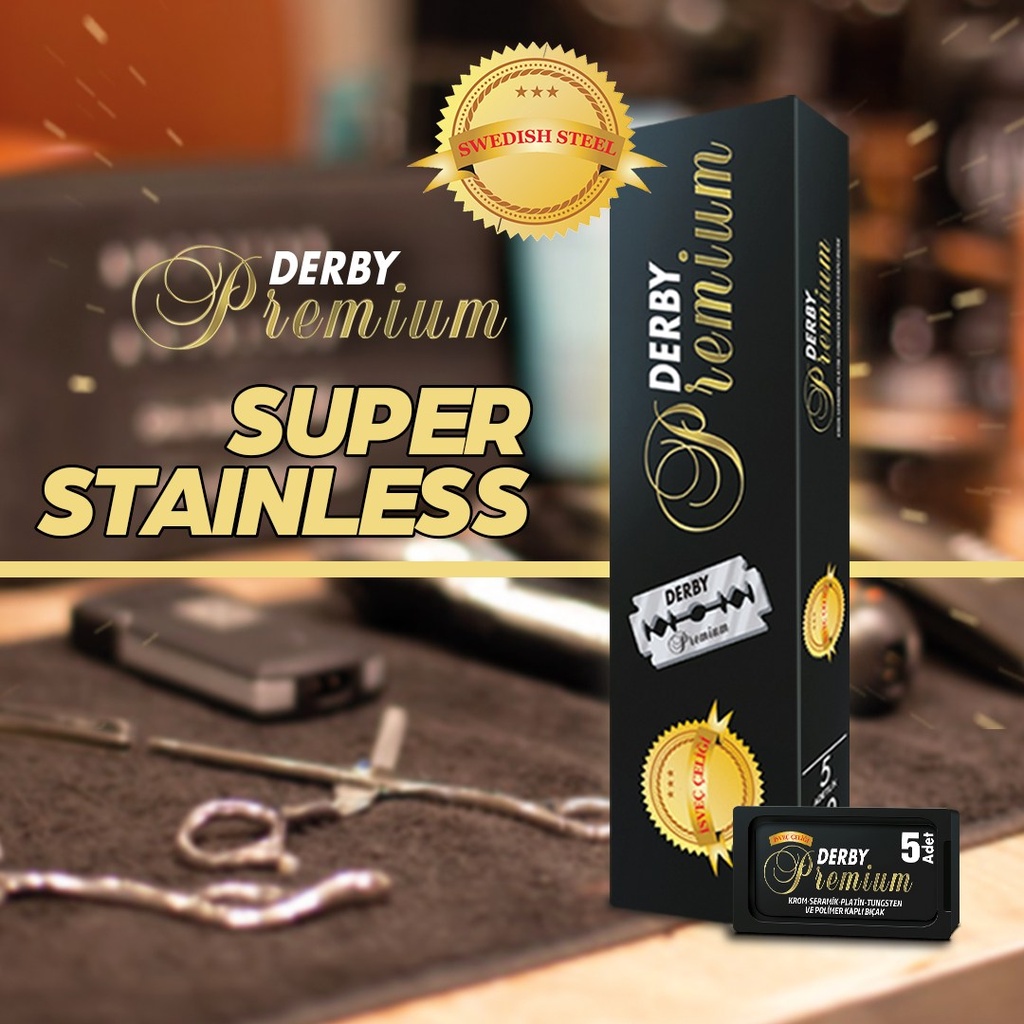 50 Blades of Derby Extra Platinum Stainless Double Edge Safety Razor ...