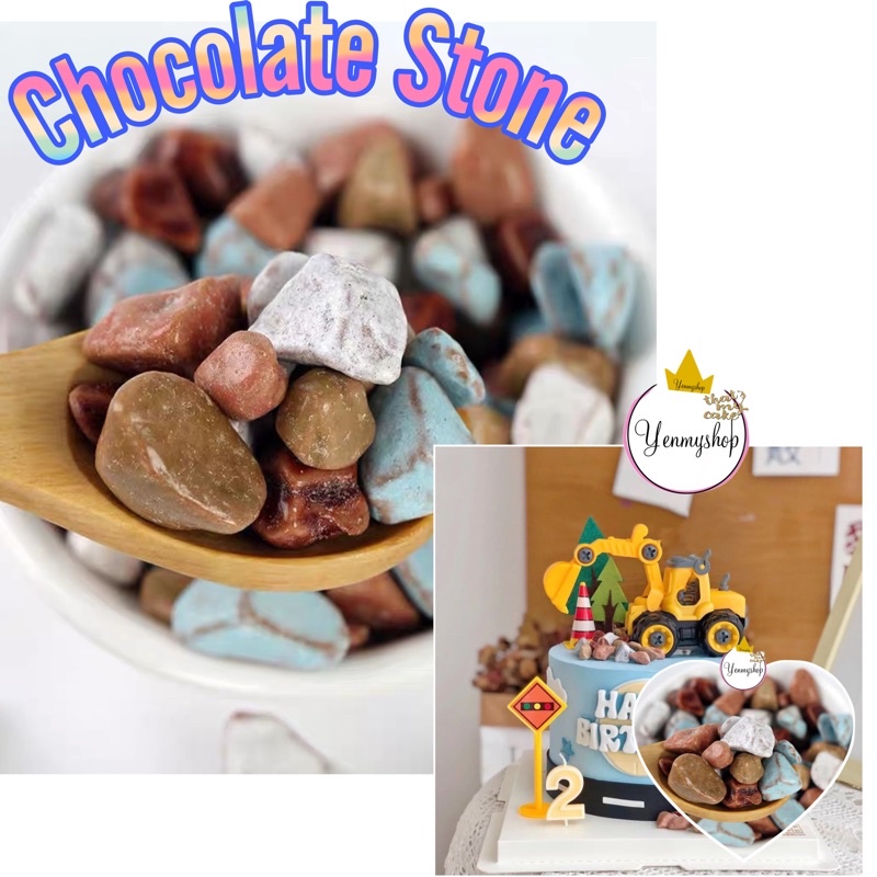 120g Chocolate Stone Cindy Sugar Chocolate Stone Chocolate Candy Halal ...