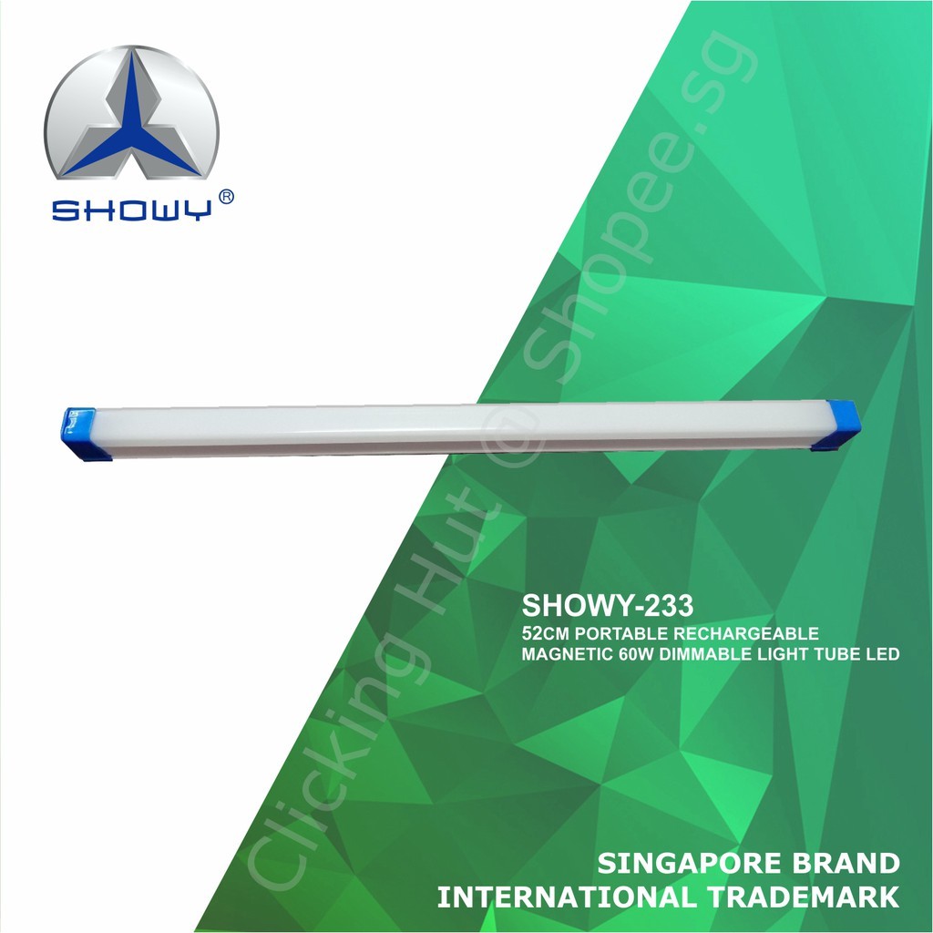 [SG LOCAL SELLER] SHOWY PORTABLE RECHARGEABLE MAGNETIC DIMMABLE LIGHT ...