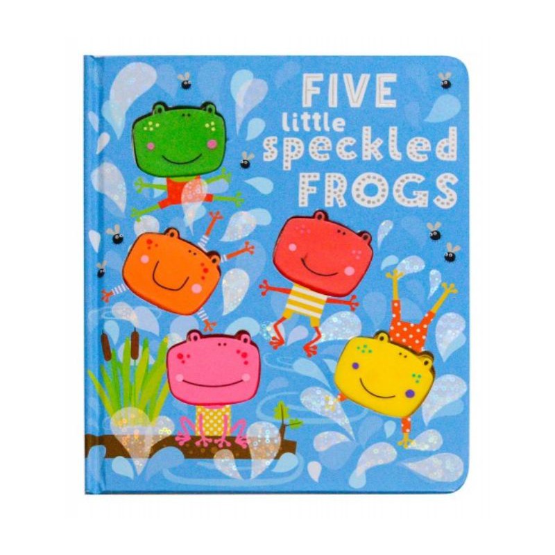 Five Little Speckled Frogs Board Book with 5 silicone shapes | Shopee ...