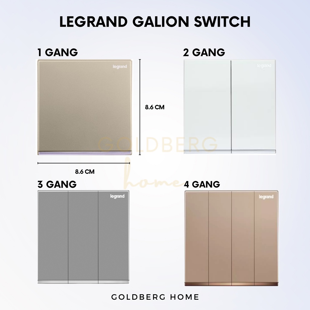 [SG Seller] Legrand Galion Socket and Switch White Silver Champagne ...