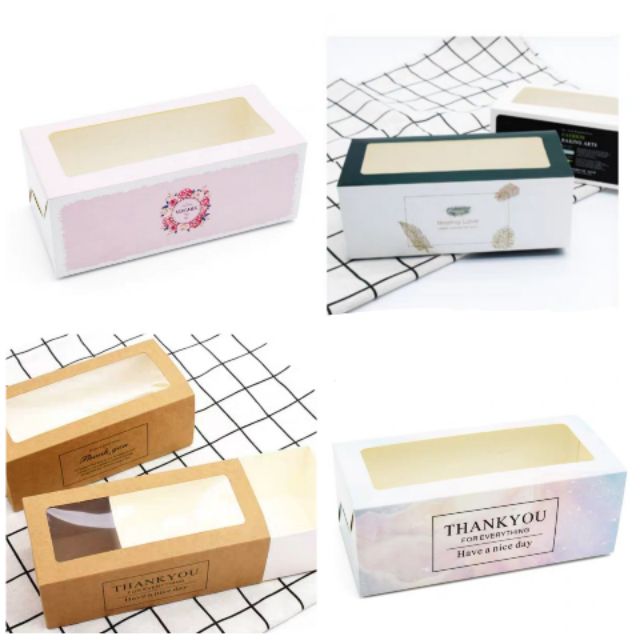 window Cake box for swiss roll towel roll dessert window box swiss roll ...