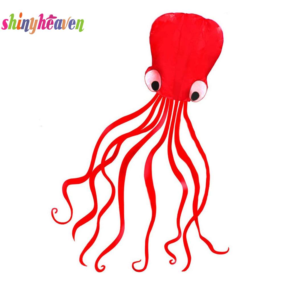 shinyheaven* 3D Soft Octopus Kite Cartoon Animal Outdoor Windsock ...