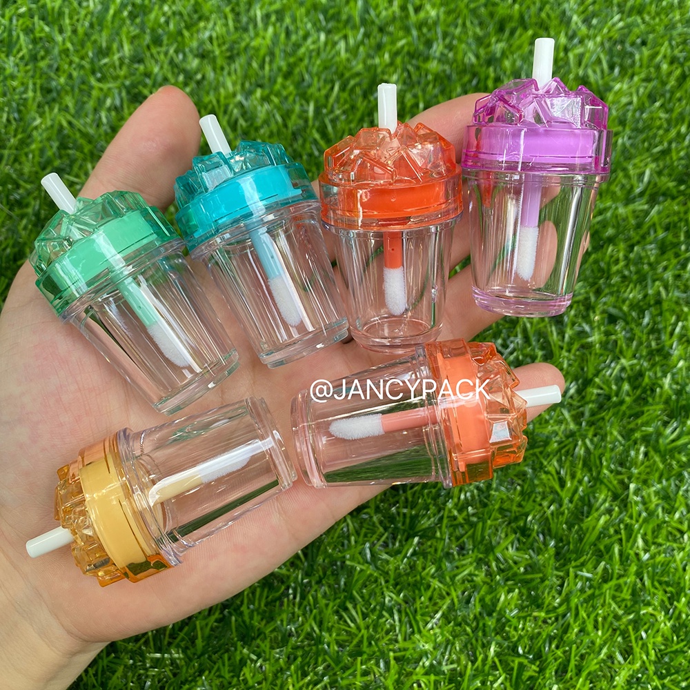 JANCY PACK cute unique lovely colorful coffee milk tea cup shaped lip ...