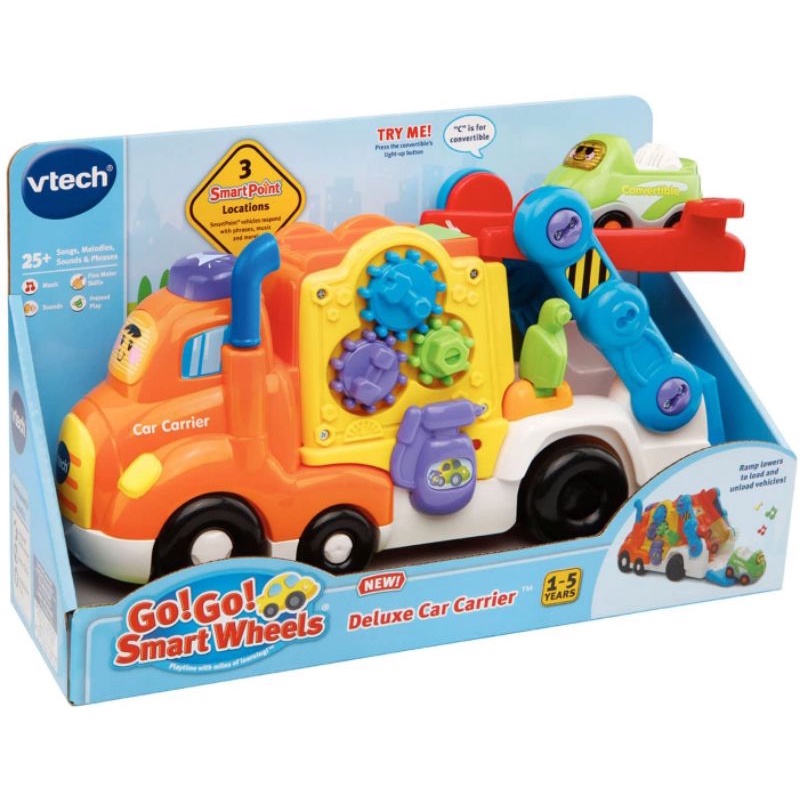 BNIB: Vtech Go! Go! Smart Wheels Deluxe Car Carrier Toot Toot Drivers ...