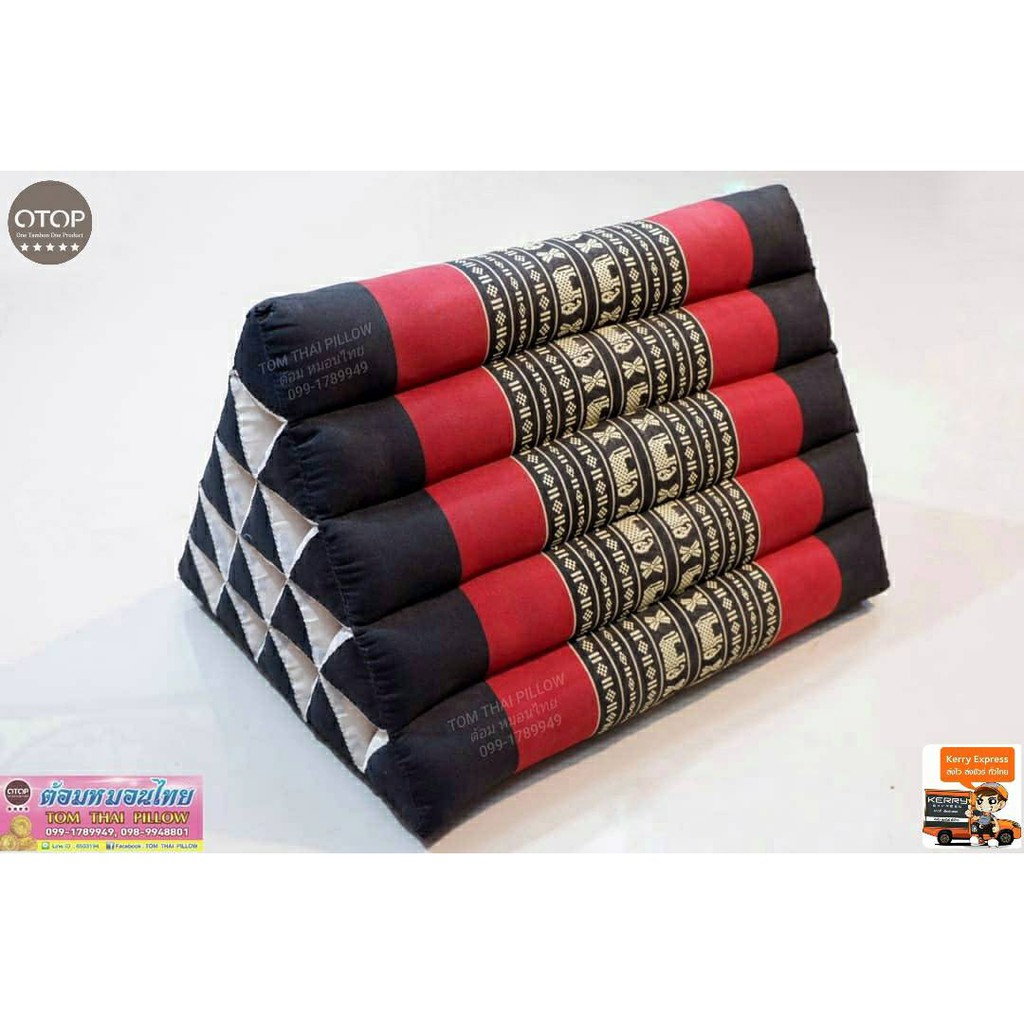 Large Triangle Pillow 15 Compartments Size 55 × 40 40 cm. | Shopee ...