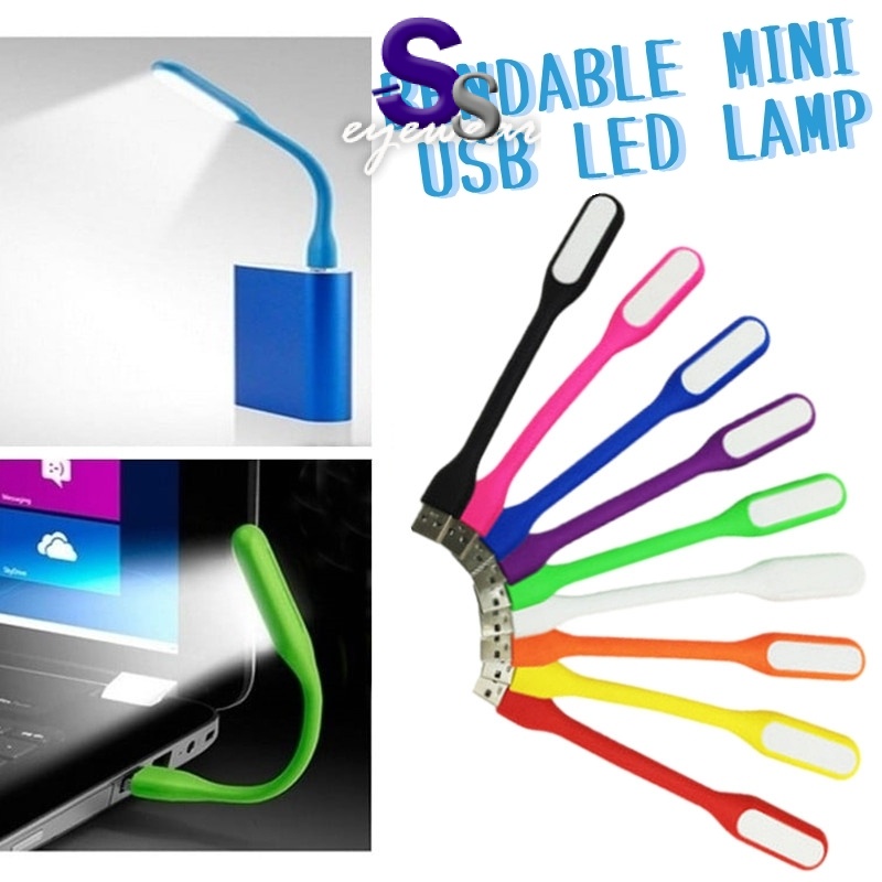 Flexible Mini USB LED Lamp Book Light Bendable 5V 1.2W For Power Bank Notebook Computer Laptop ...