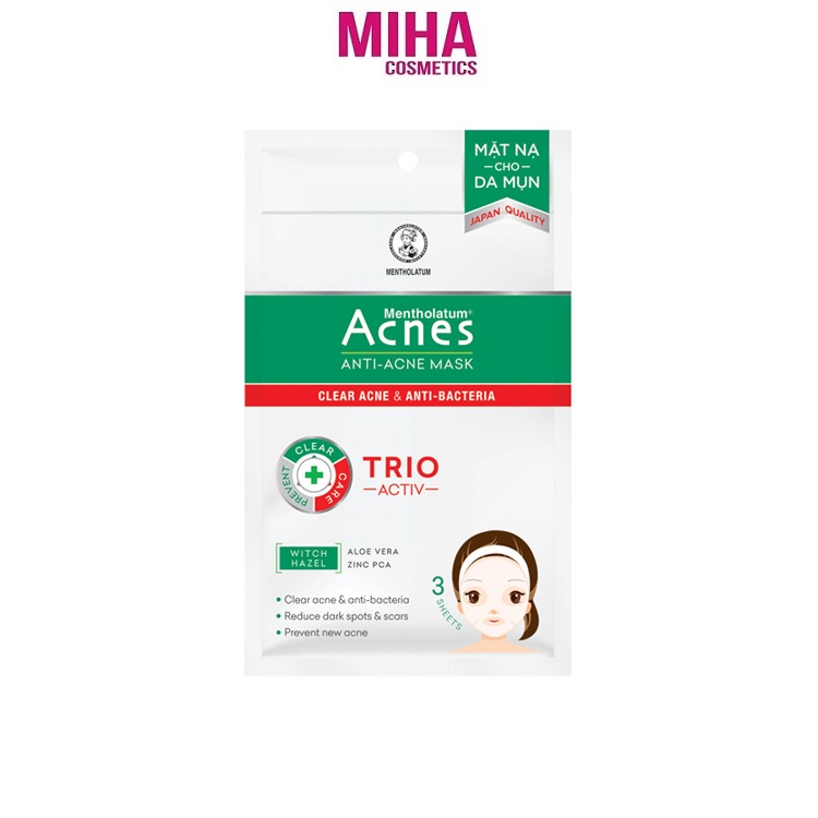 Bag of 3 Antibacterial Acnes Anti Acne Mask | Shopee Singapore